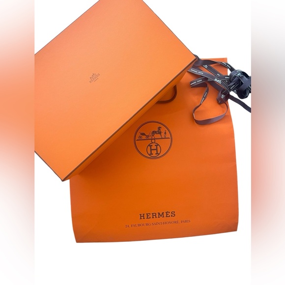 Hermes | Other | Hermes Gift Box And Bag Bundle Set With Ribbon | Poshmark